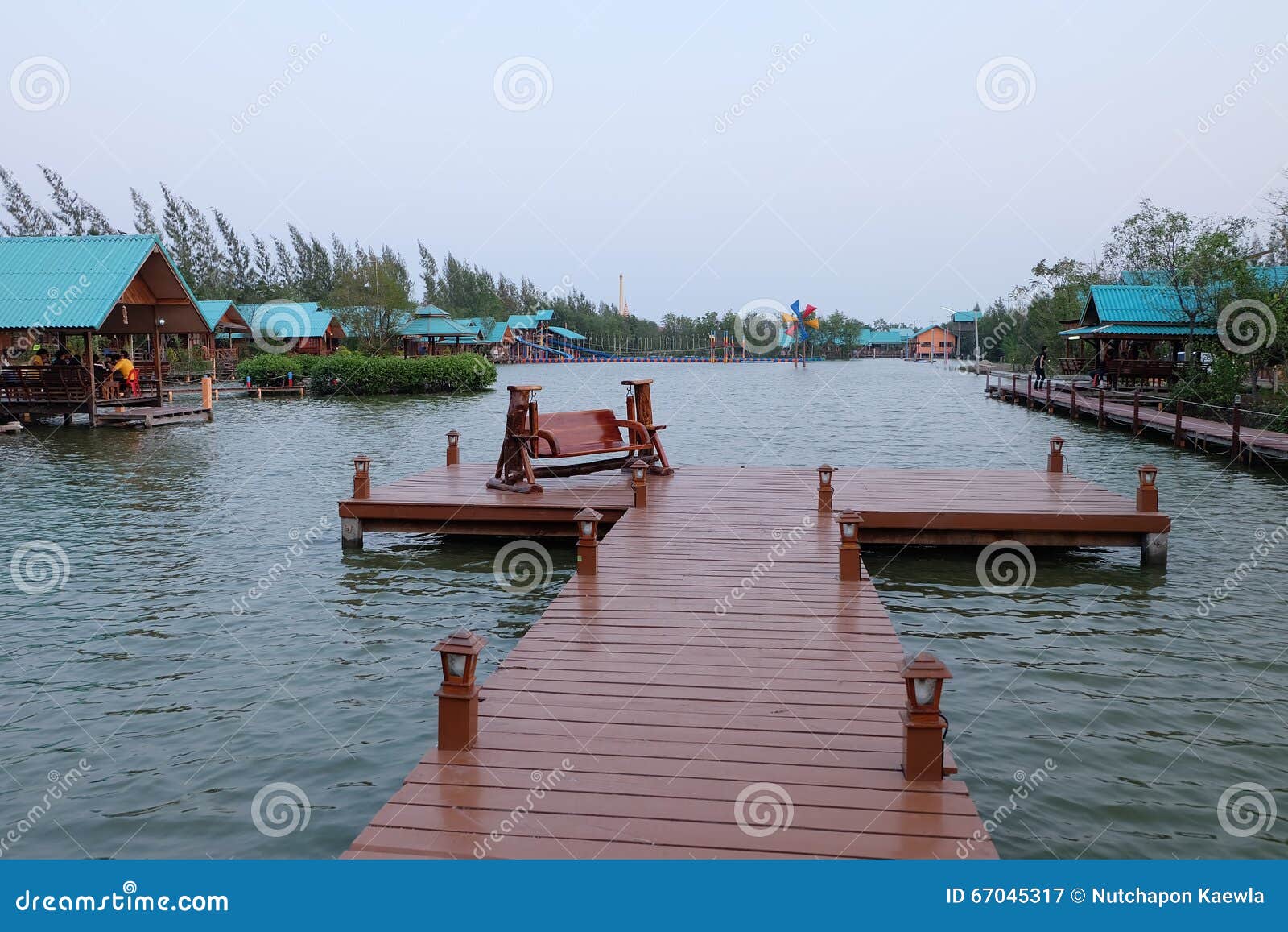 River side village. stock image. Image of nature, side - 67045317