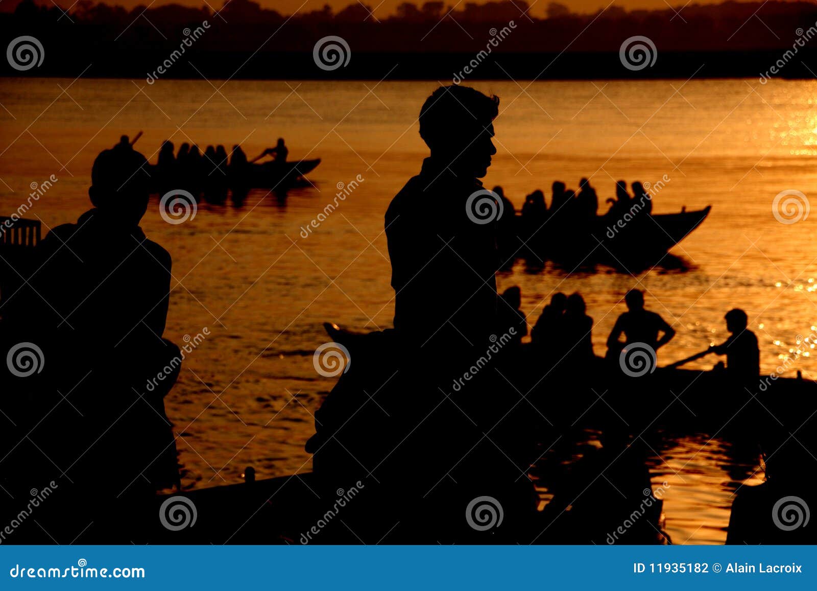 River silhouettes stock photo. Image of hope, beauty - 11935182