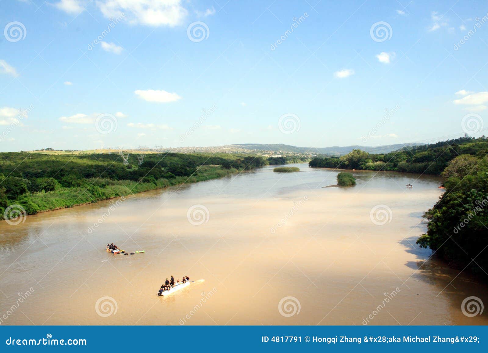 River & sky stock image. Image of fishing, africa - 4817791