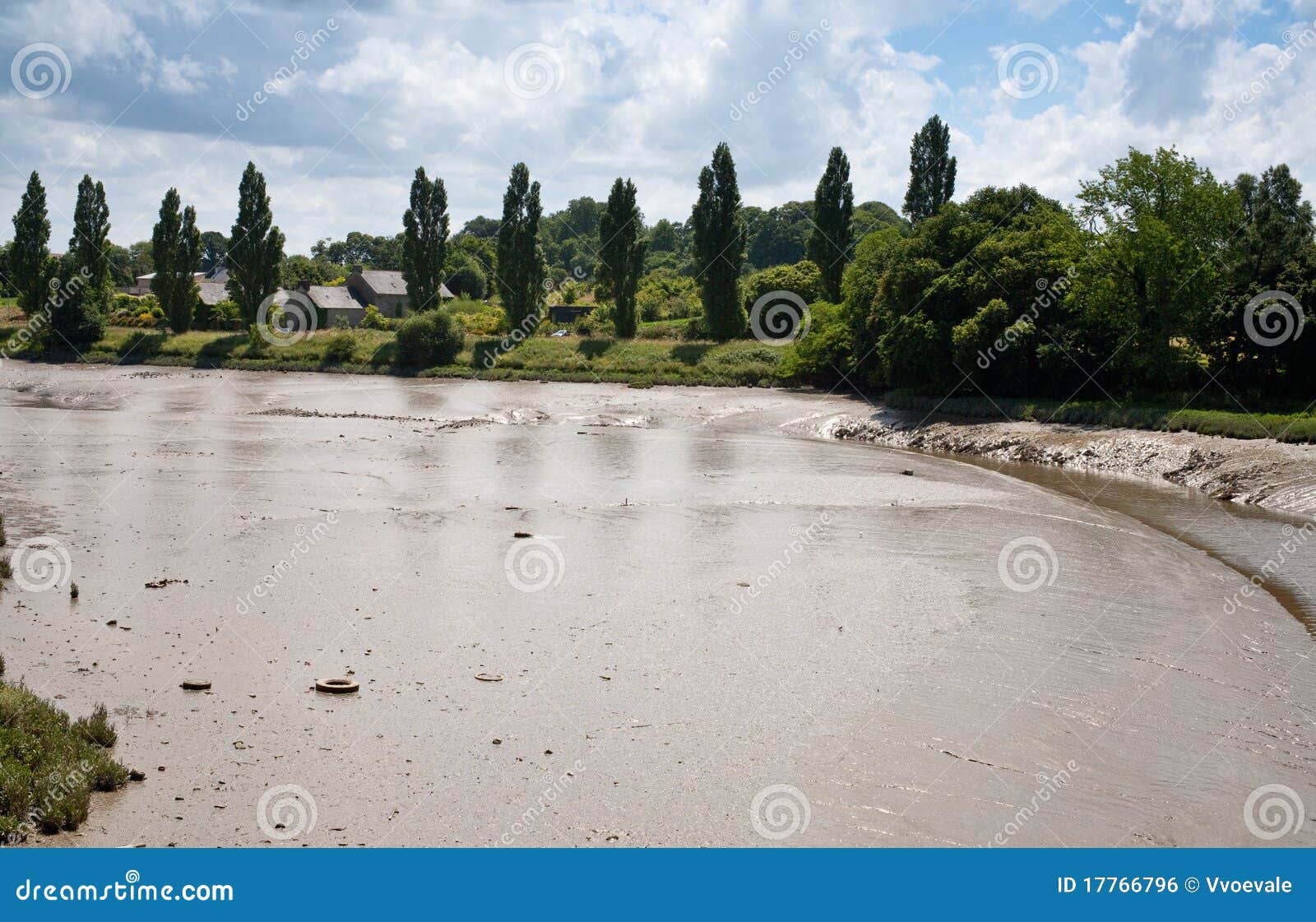 River Slimy Bottom and Bank after Water Flood Stock Photo - Image of ...