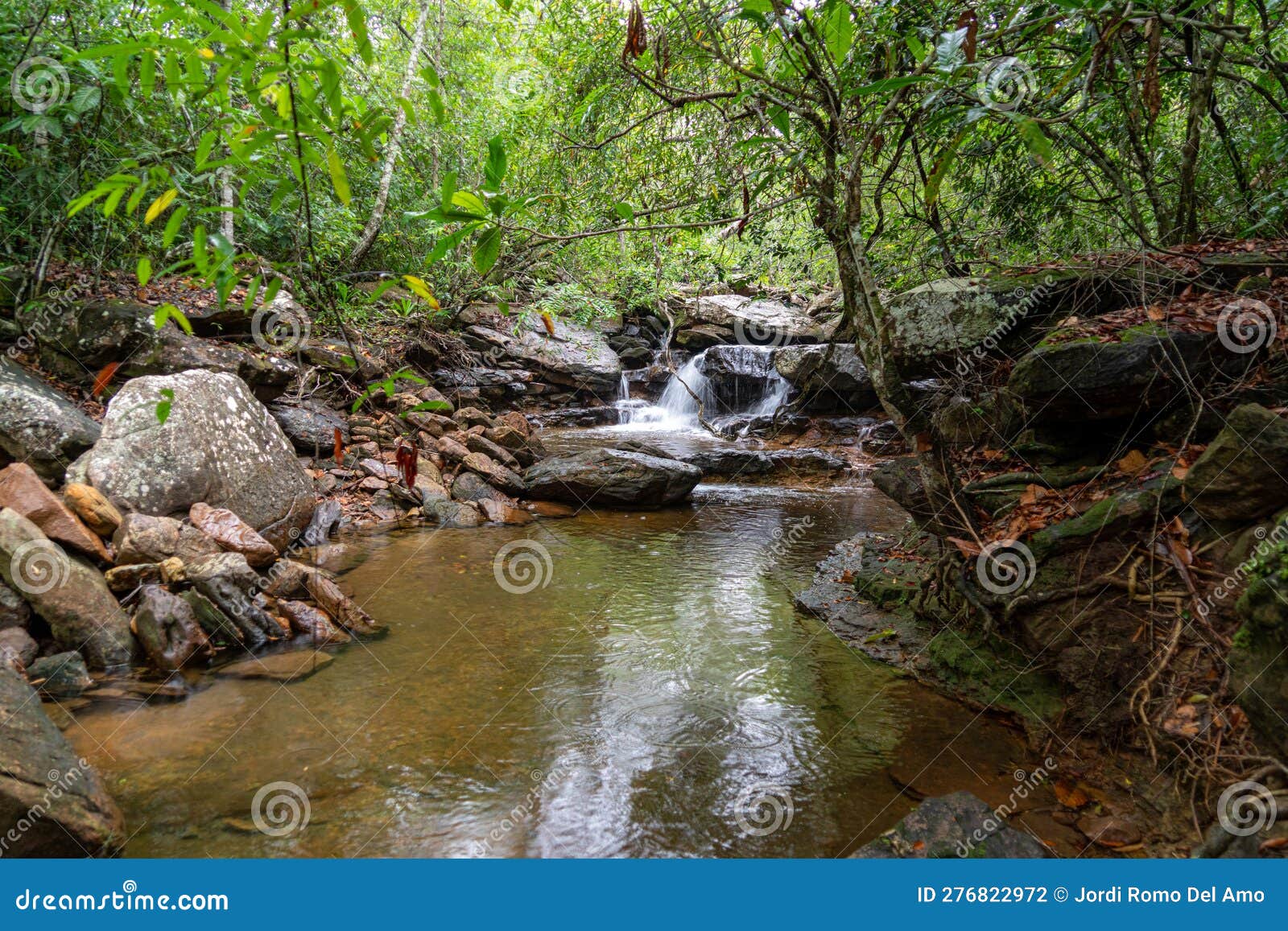 River and Small Fall in Tranquilandia Stock Photo - Image of natural ...