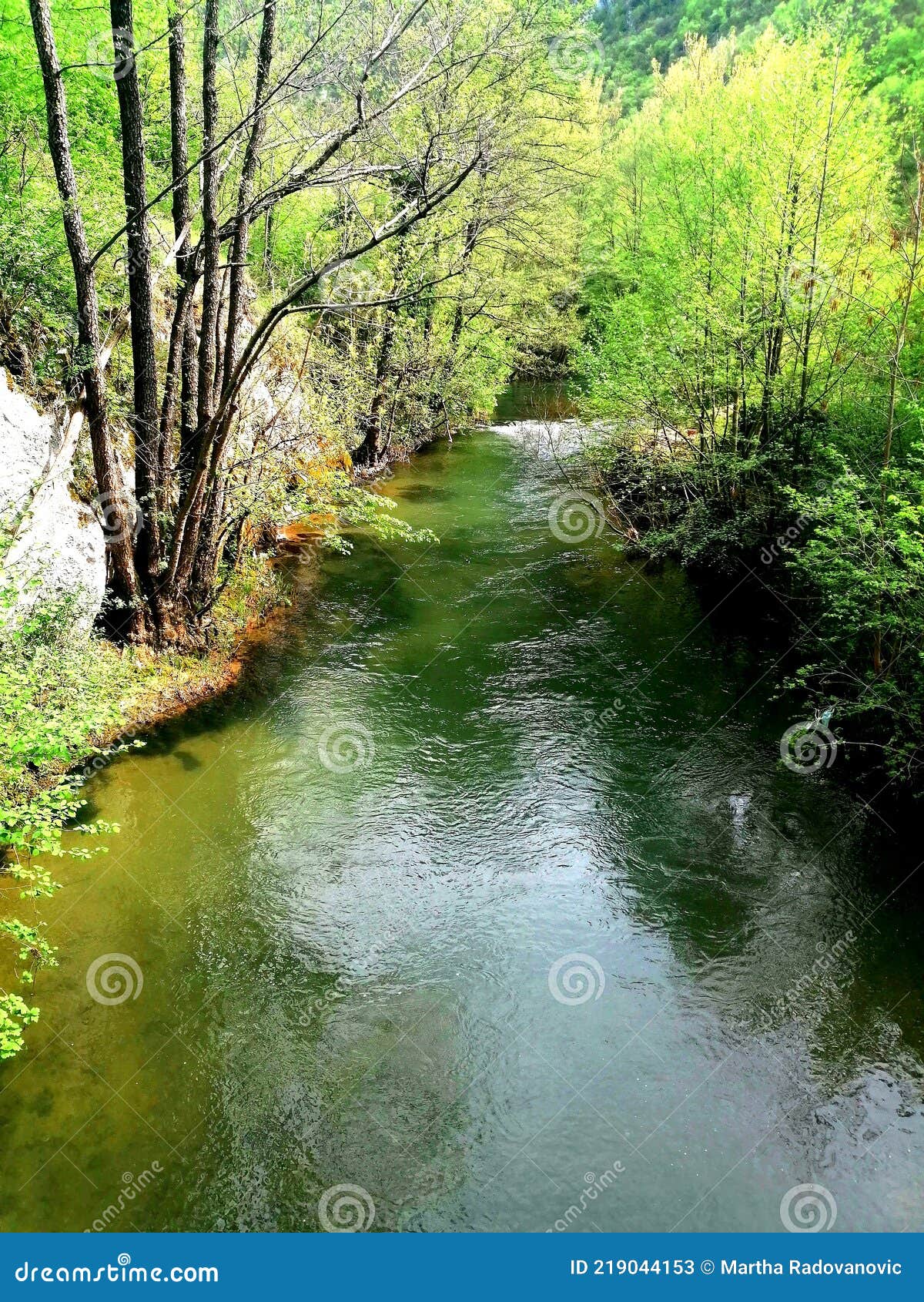 River in small town stock image. Image of stream, autumn - 219044153
