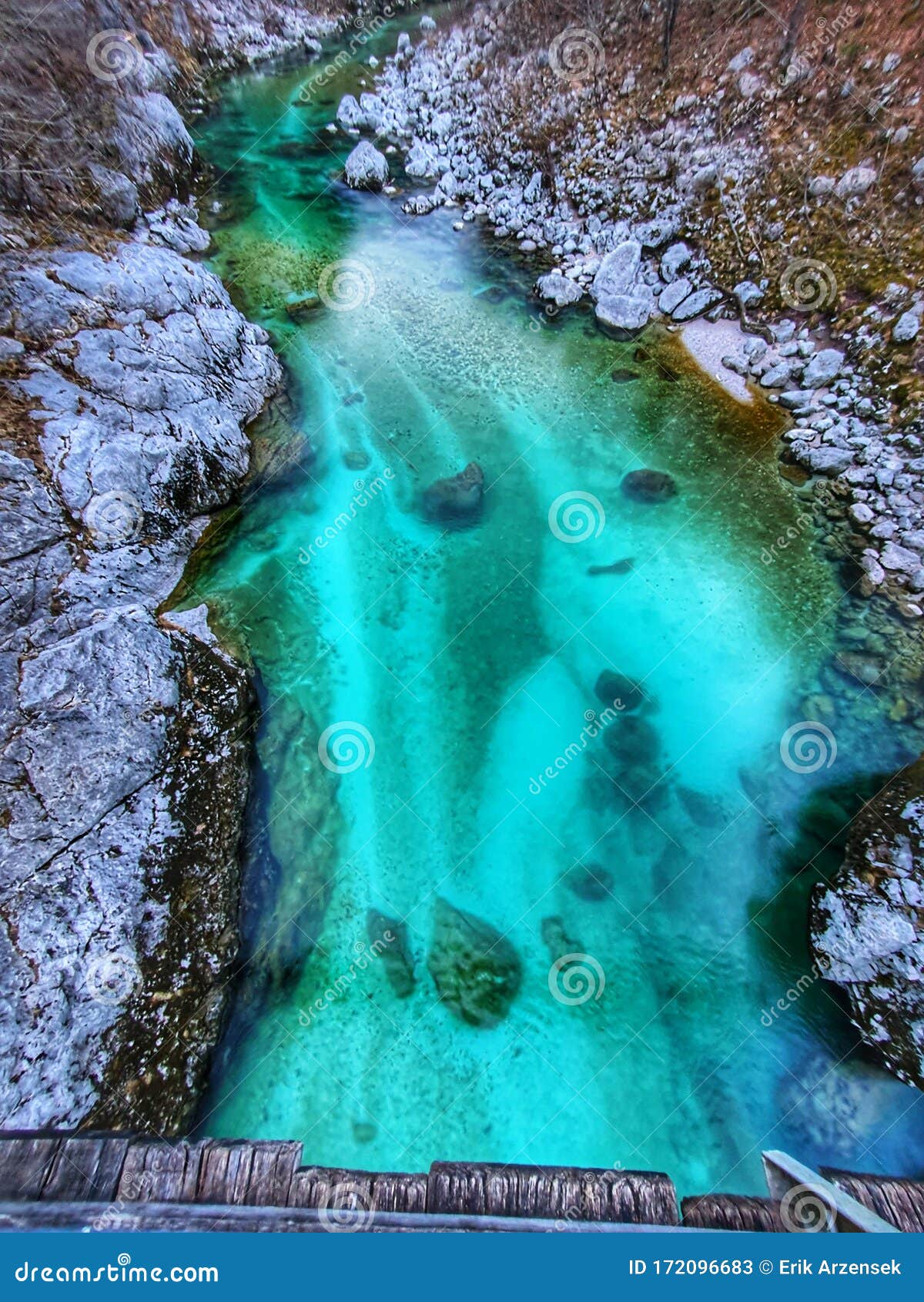 River Soca, slovenia stock image. Image of clear, winter - 172096683
