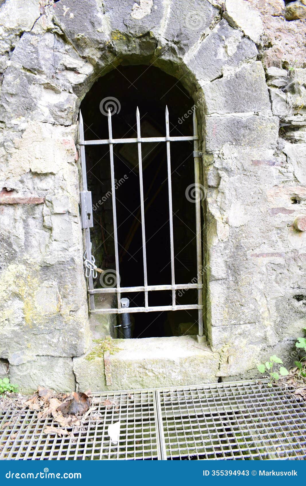 River Source House with a Small Gate Above the Well, Gate Stock Image ...