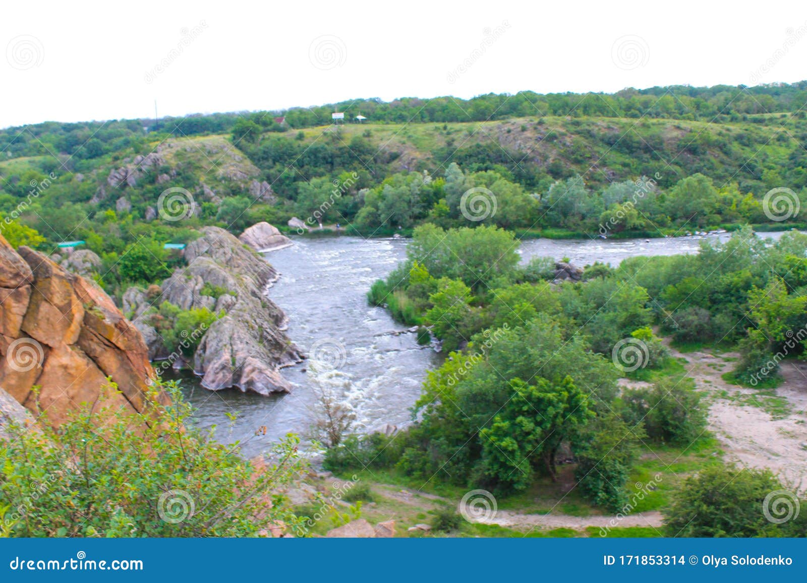 River Southern Bug in Ukraine Stock Photo - Image of stone, fast: 171853314