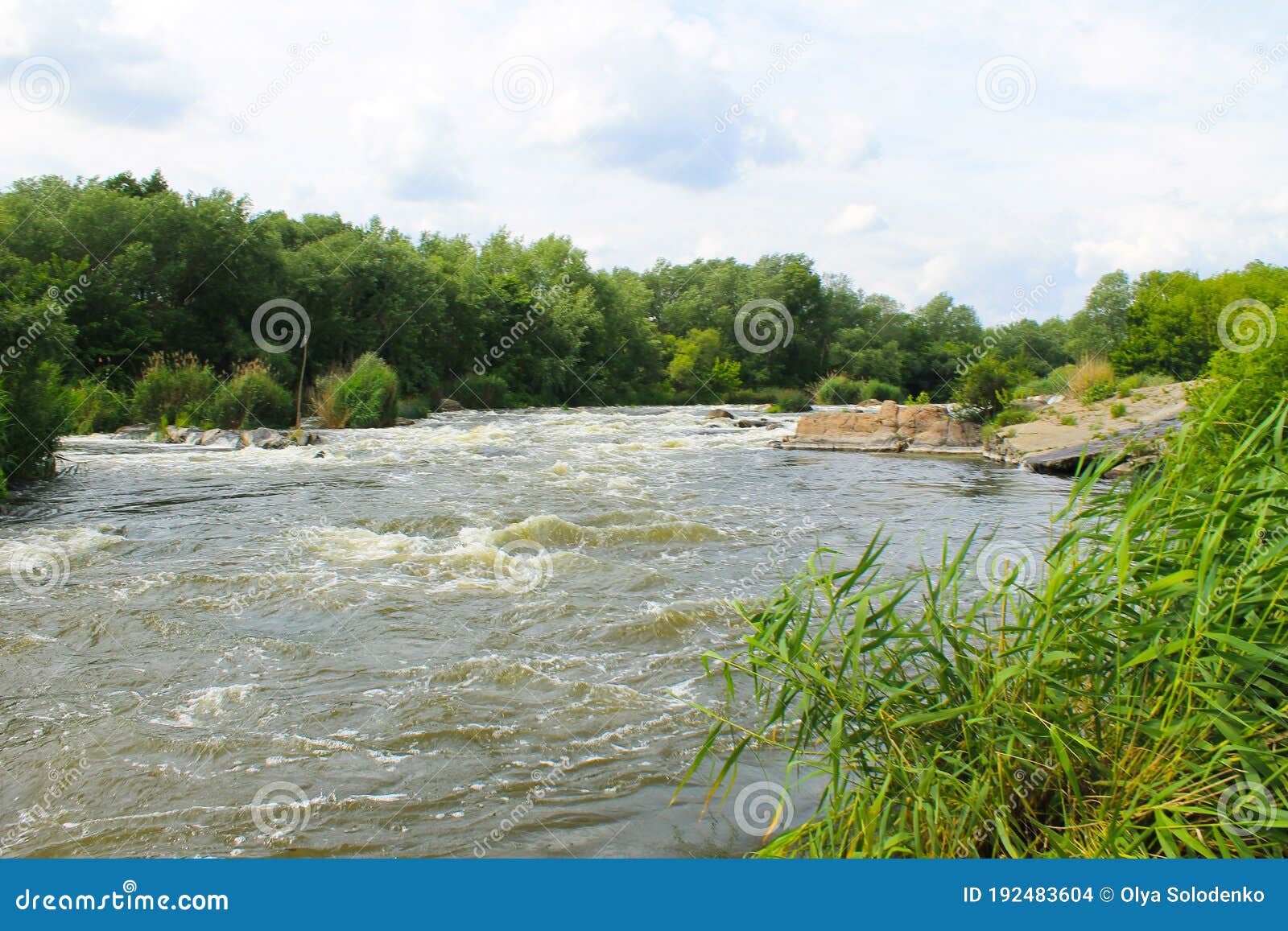 River Southern Bug in Ukraine Stock Photo - Image of fast, spring ...
