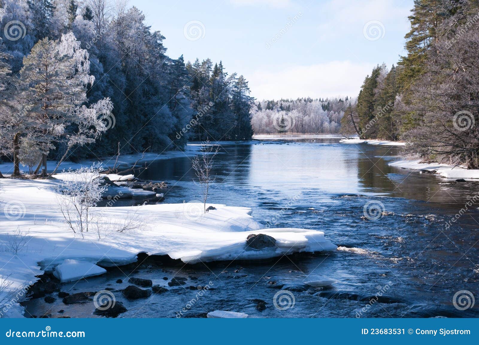 River in spring stock image. Image of river, beautiful - 23683531