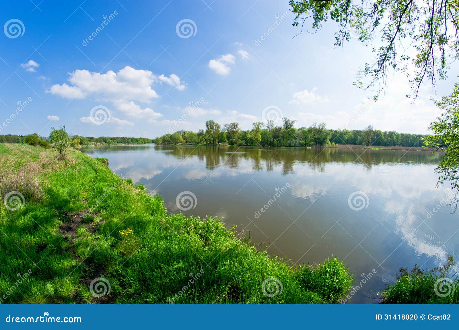 River during the Spring Time Stock Photo - Image of fresh, landscape ...