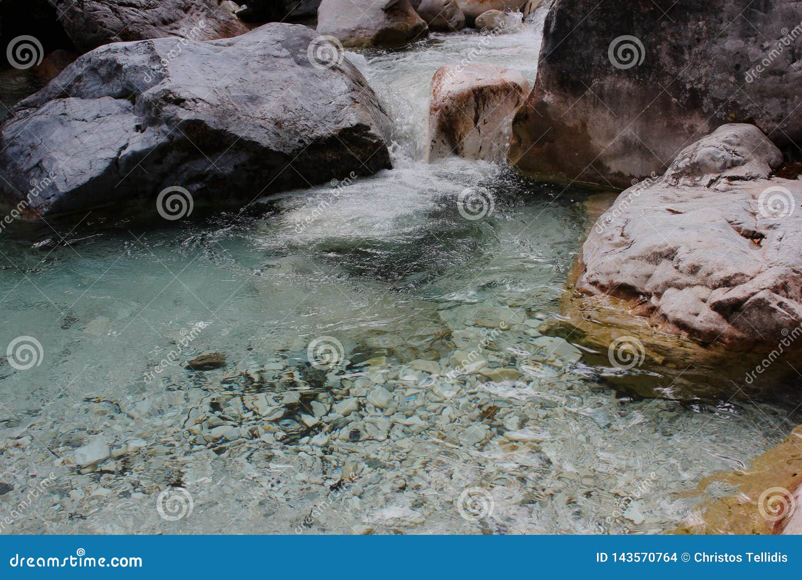 River and Springs in Pozar Thermal Baths Aridaia Greece Stock Photo ...