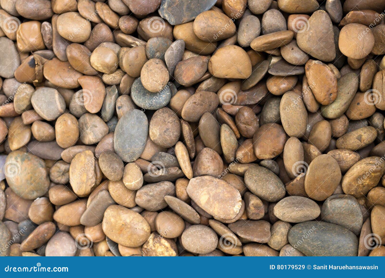 River Stone or Brown Gravel Stock Image - Image of brown, dolomite ...