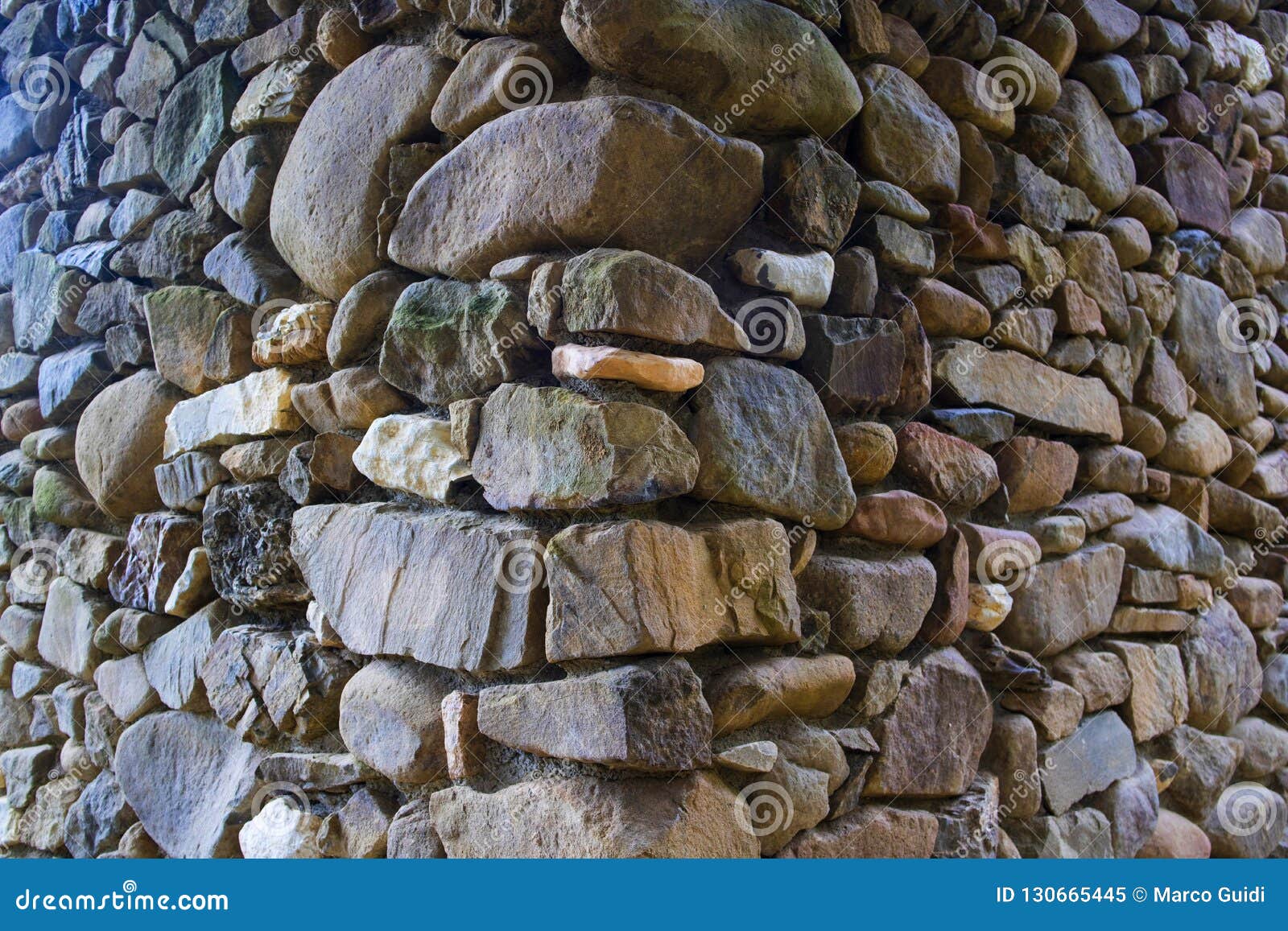 River stone wall stock image. Image of nature, natural - 130665445