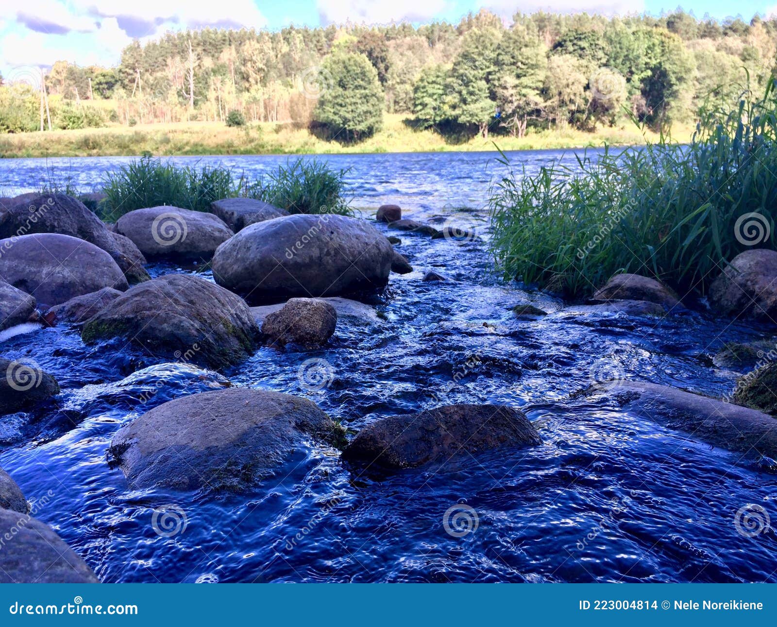 River stock photo. Image of dark, blue, river, light - 223004814