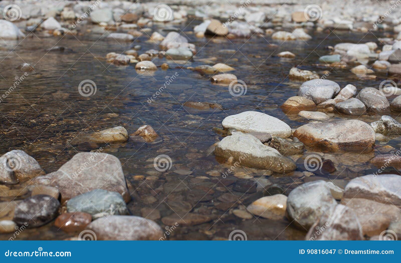 River stones in the water. stock image. Image of outdoor - 90816047