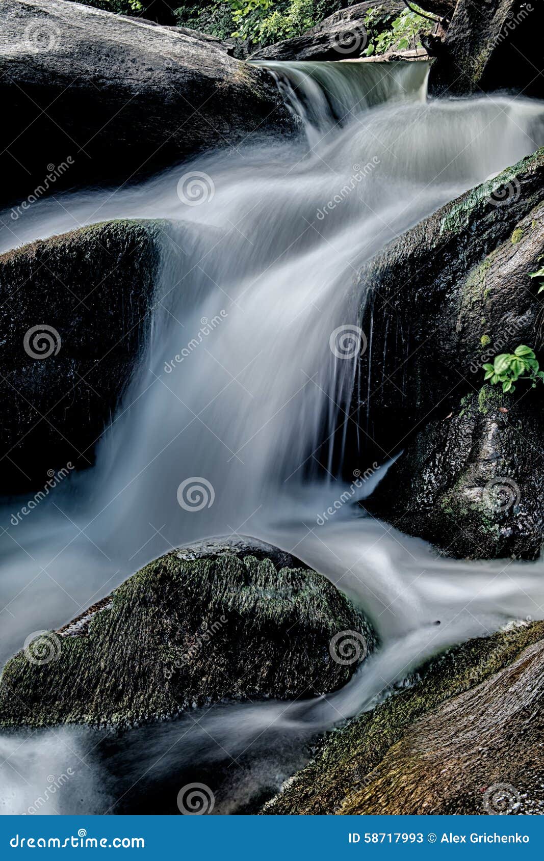 River Stream Flowing Over Rocks Stock Image - Image of brook, beautiful ...