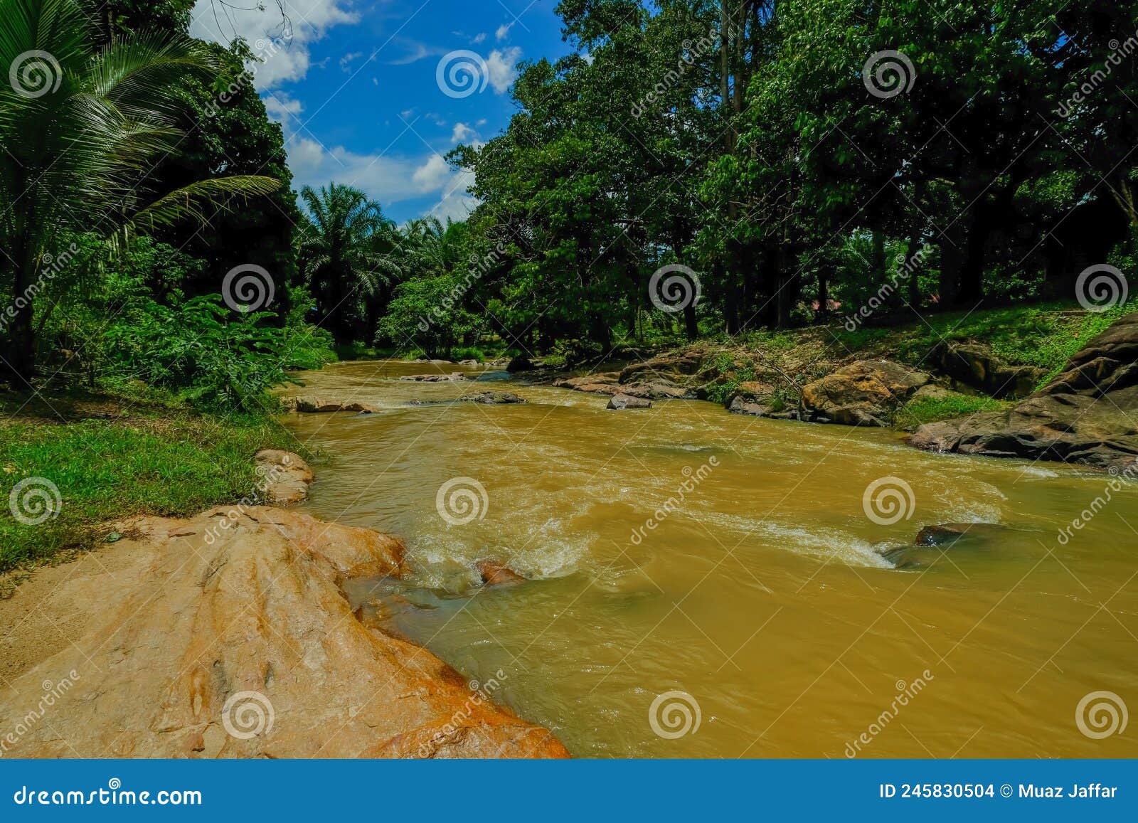 River Stream at Lata Lang, Damak, Pahang, Malaysia Stock Photo - Image ...