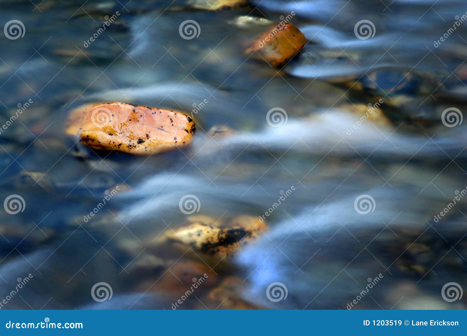 River Stream Rock stock image. Image of stone, flow, smooth - 1203519