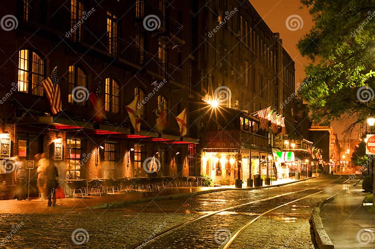 River Street editorial stock image. Image of streetcar - 15057174