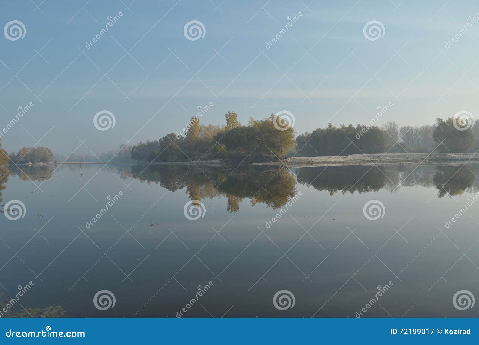The River with a Strong Current of the Morning. Water Flowing into the ...