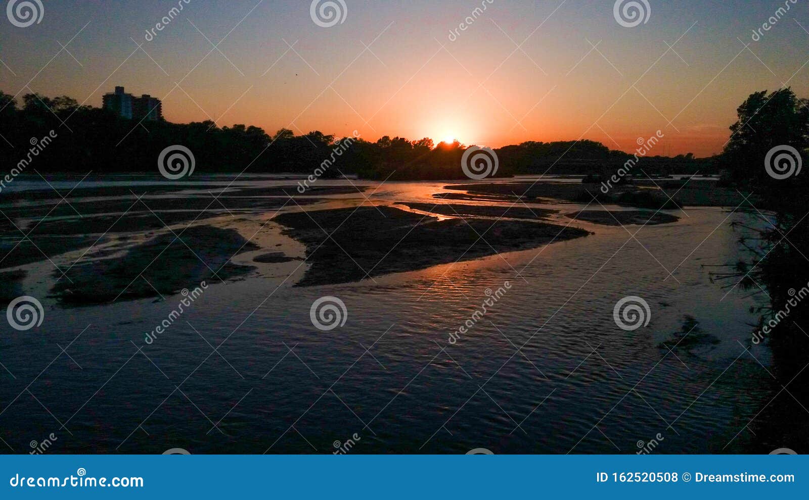 River sun stock photo. Image of river, sunset, dawn - 162520508
