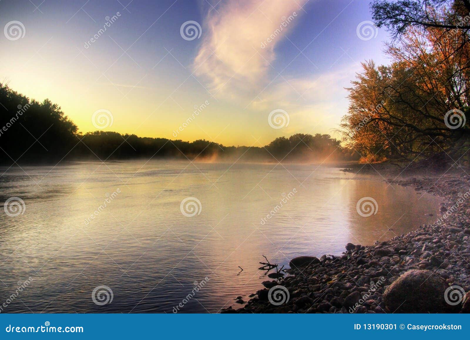 River Sunrise stock image. Image of environment, island - 13190301