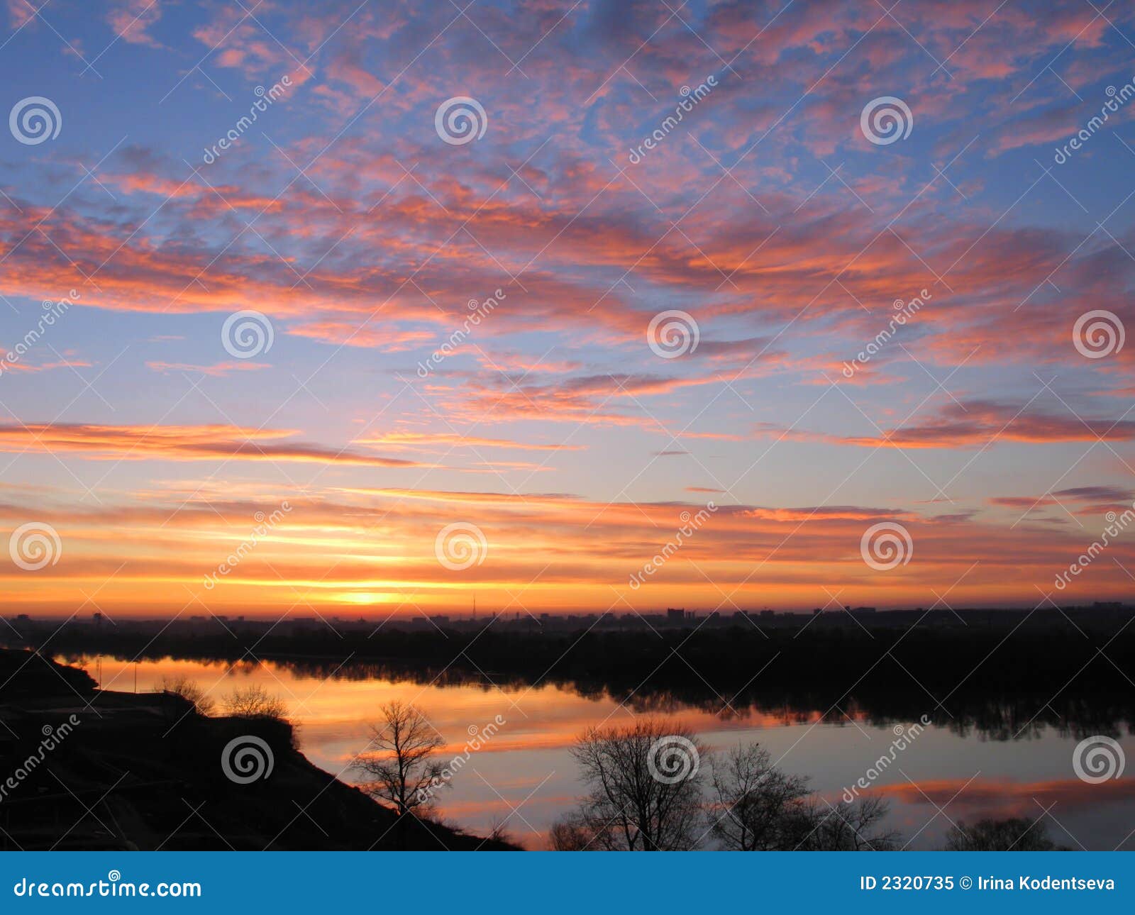 River sunrise stock image. Image of scenery, natural, water - 2320735