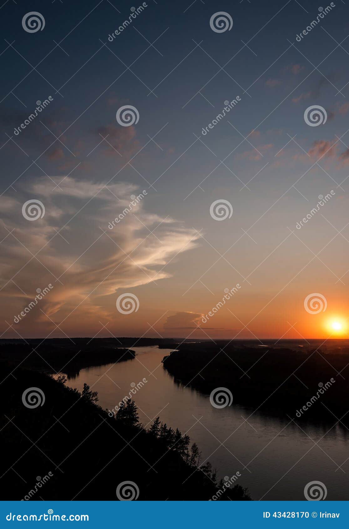River sunset sky sun stock photo. Image of breeze, recreation - 43428170
