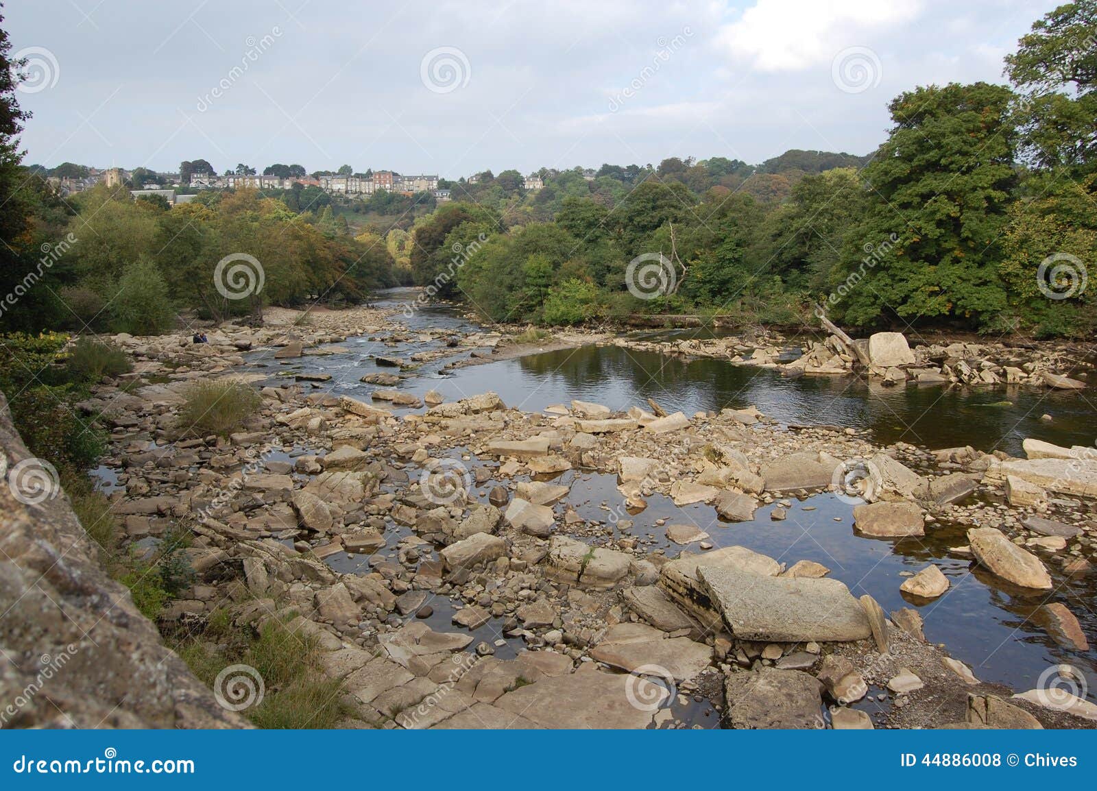 The River Swale at Richmond Stock Photo - Image of swaledale, yorkshire ...