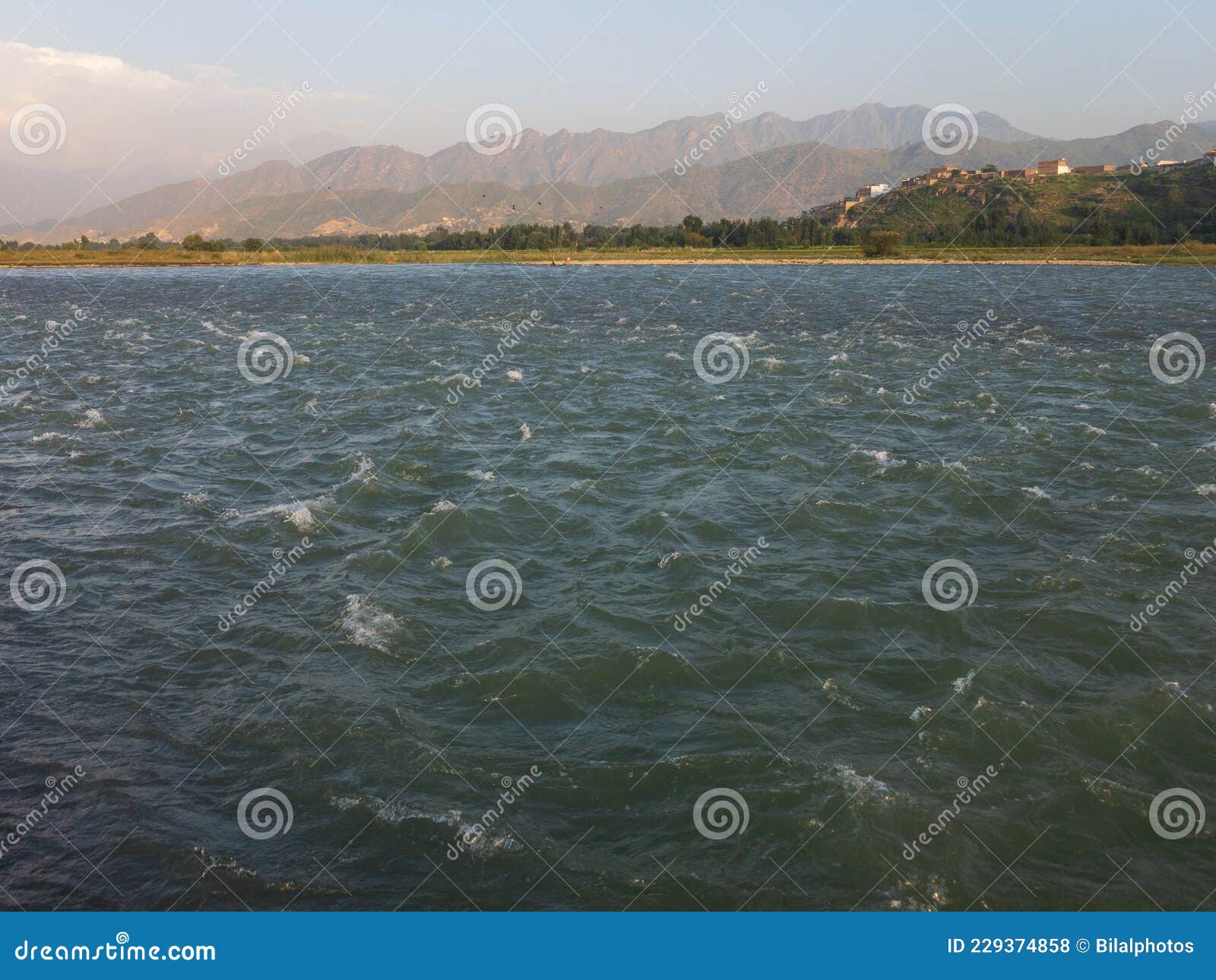 River Swat water in summer stock photo. Image of nature - 229374858