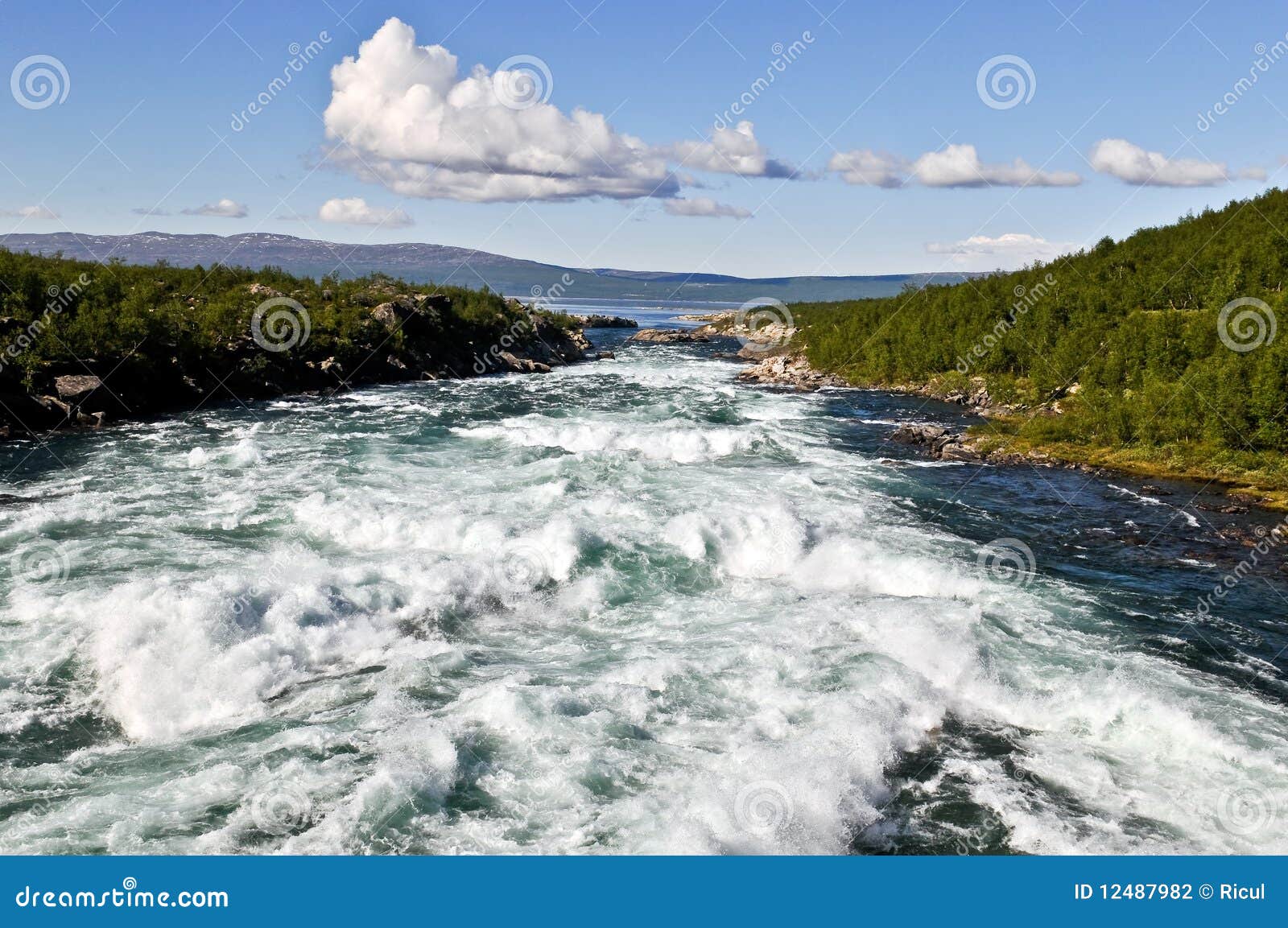 A river in Sweden stock photo. Image of polar, mountains - 12487982