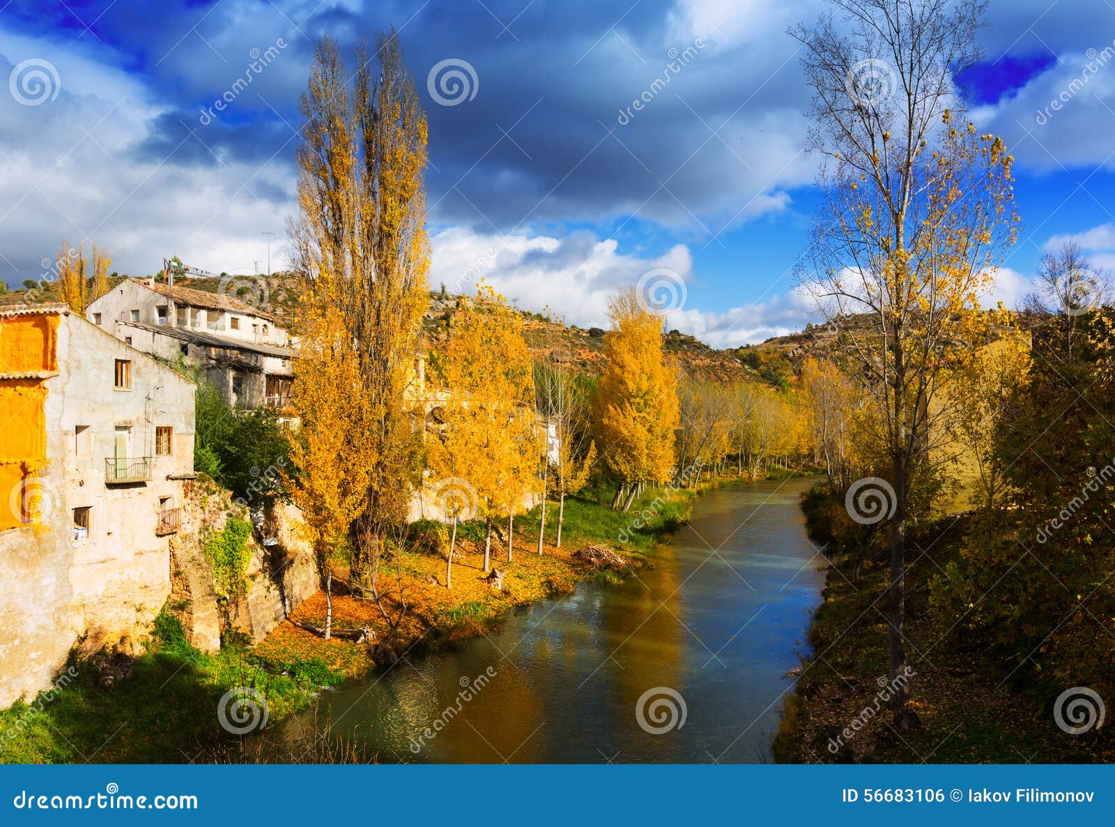 River Tajo at Trillo in Autumn Stock Photo - Image of tajo, spain: 56683106