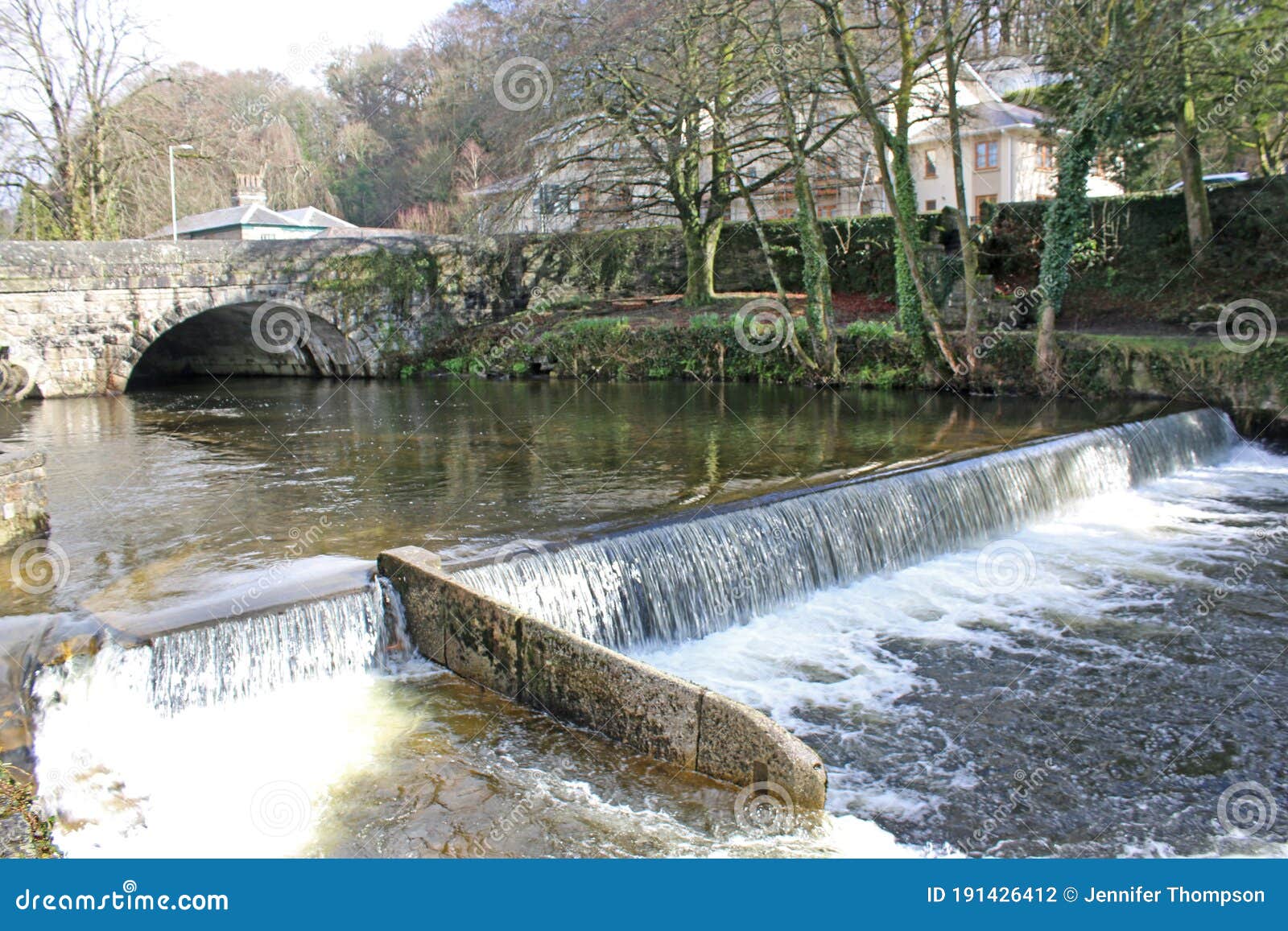 River Tavy in Tavistock, Devon Stock Photo - Image of stream, wood ...