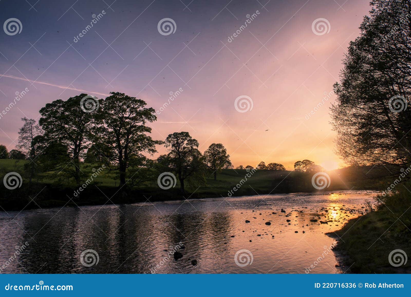 The River Tees in Barnard Castle in County Durham Stock Photo - Image ...
