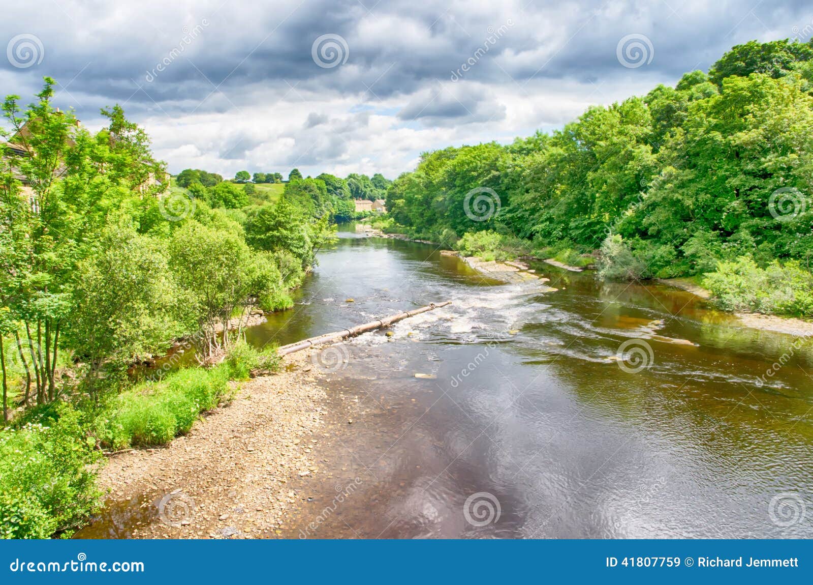 River Tees County Durham in England Stock Image - Image of europe ...