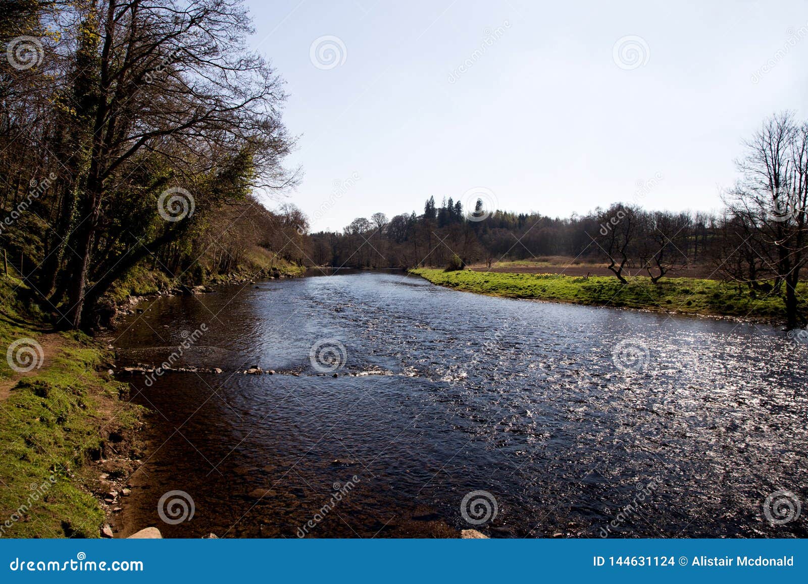 River Teith at Doune Castle Scotland Stock Photo - Image of doune ...