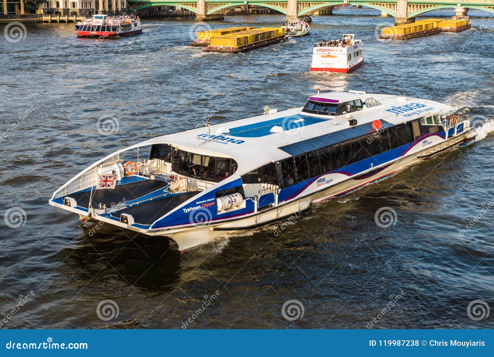 River thames clipper boat editorial stock photo. Image of great - 119987238