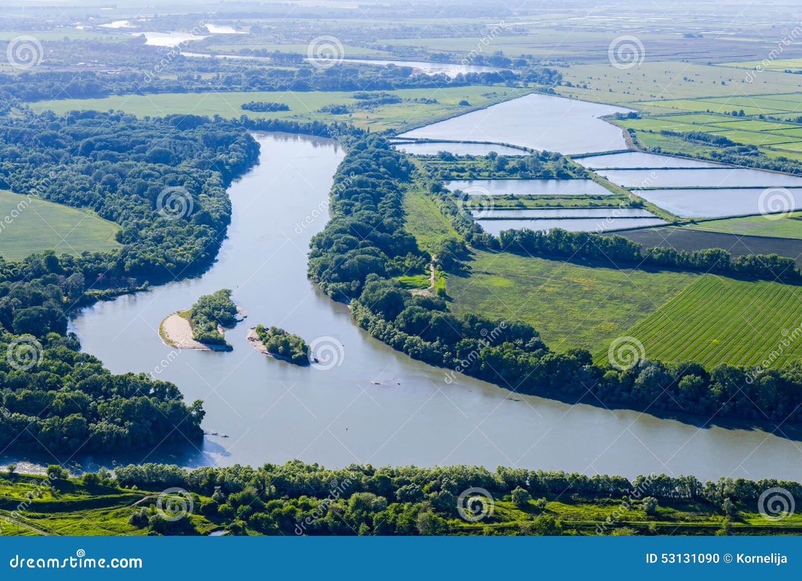 The river, top view stock photo. Image of valley, landscapes - 53131090