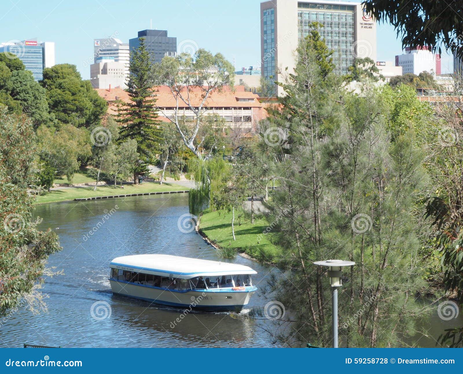 River Torrens Popeyes boat stock photo. Image of beautiful - 59258728