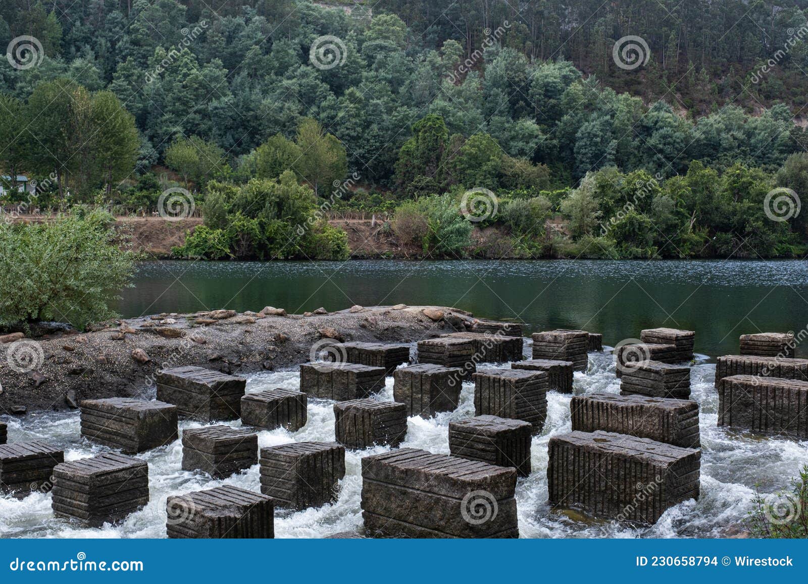 River Torrent with Rocks, Water Power Stock Photo - Image of riverbed ...
