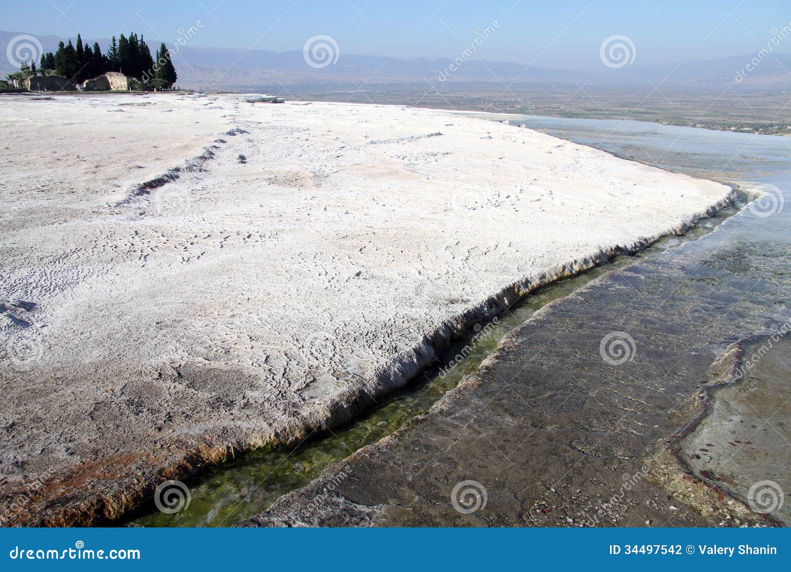River and travertine stock photo. Image of water, attraction - 34497542