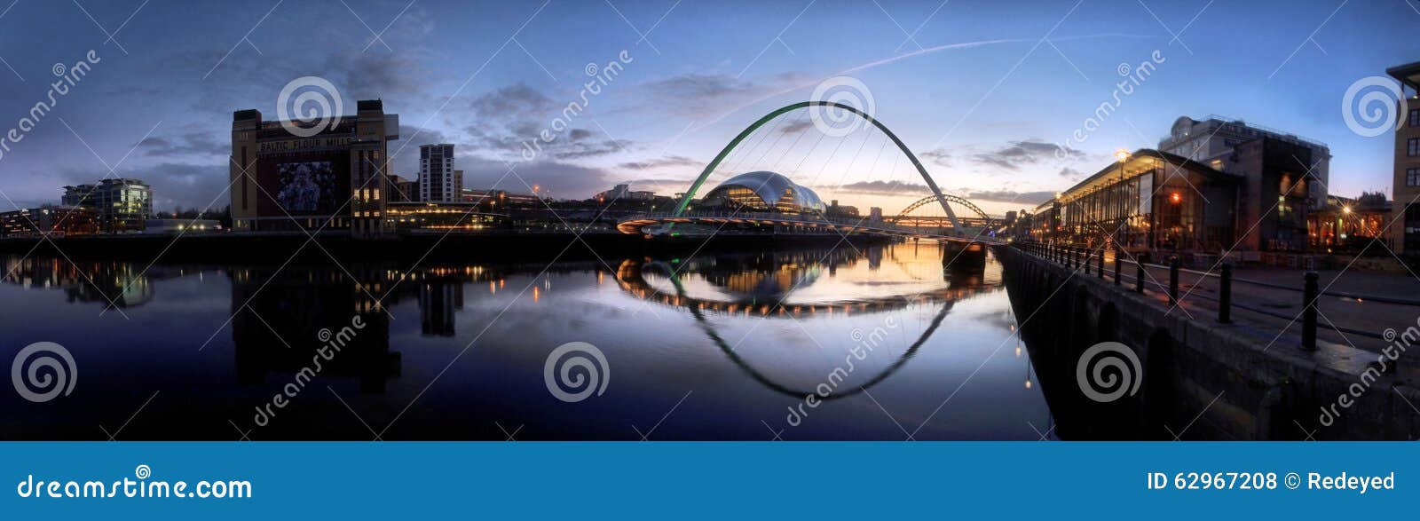 River Tyne Panorama Sunset editorial stock photo. Image of water - 62967208