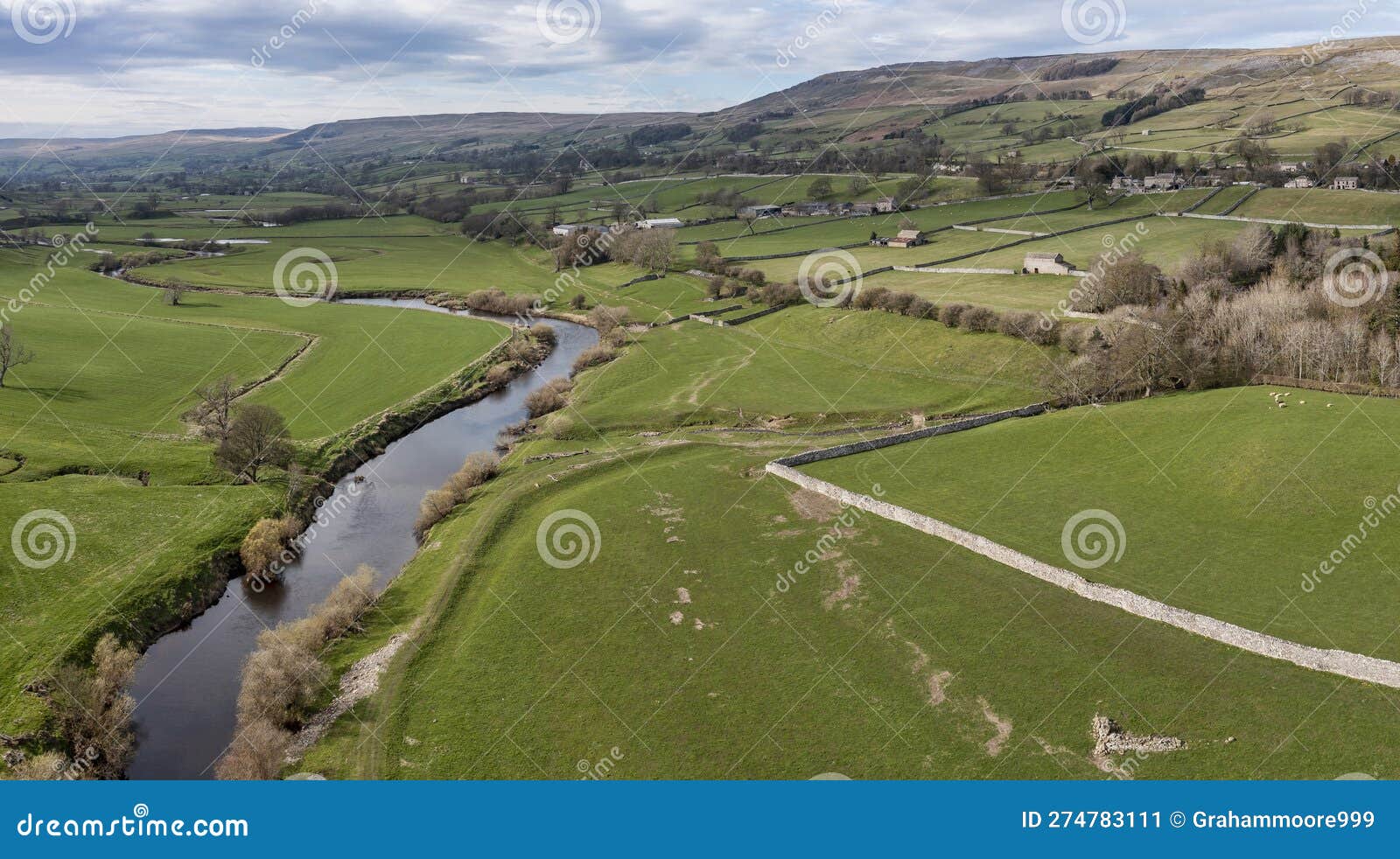 River Ure at Thornton Rust Looking West Stock Image - Image of rust ...