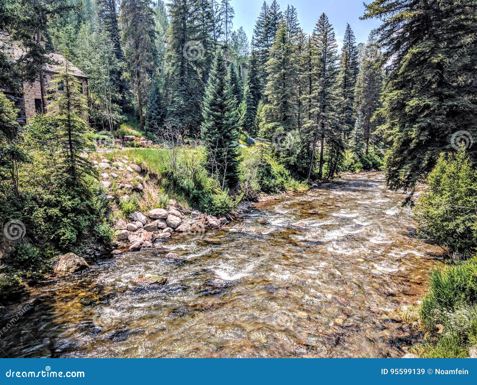 River in Vail Colorado stock image. Image of water, nature - 95599139