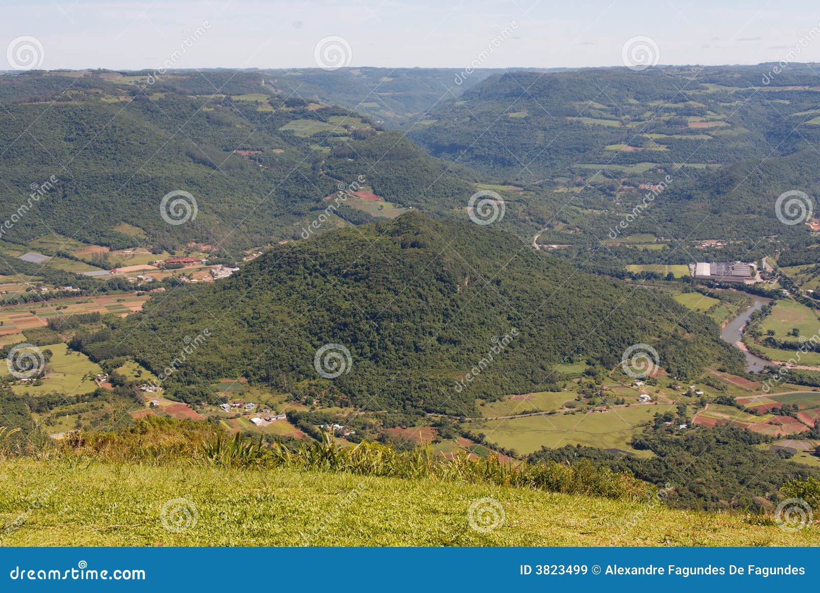 River Valley in South Brazil Stock Image - Image of mountains, south ...