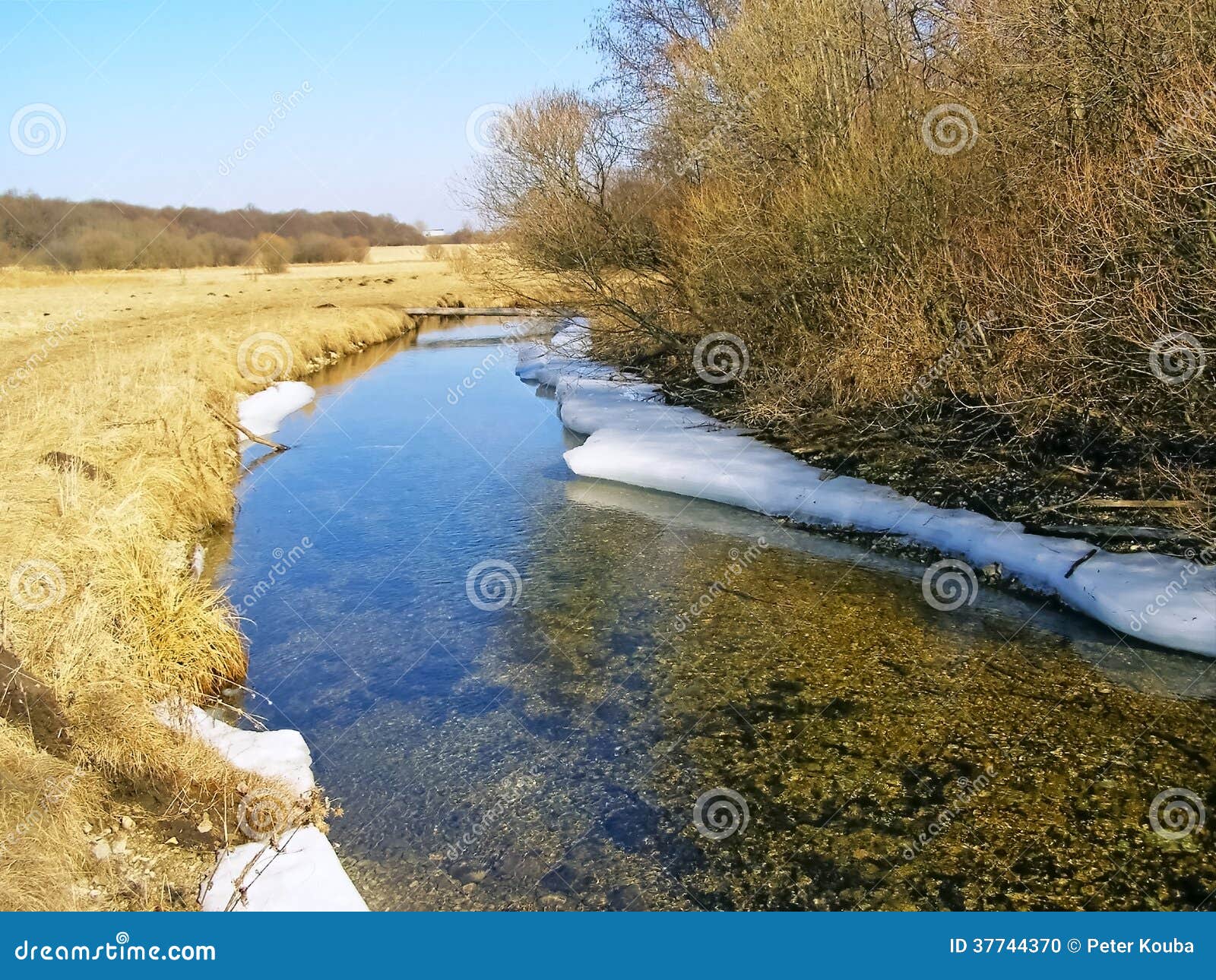 River Valley in the Spring. Stock Photo - Image of water, revival: 37744370