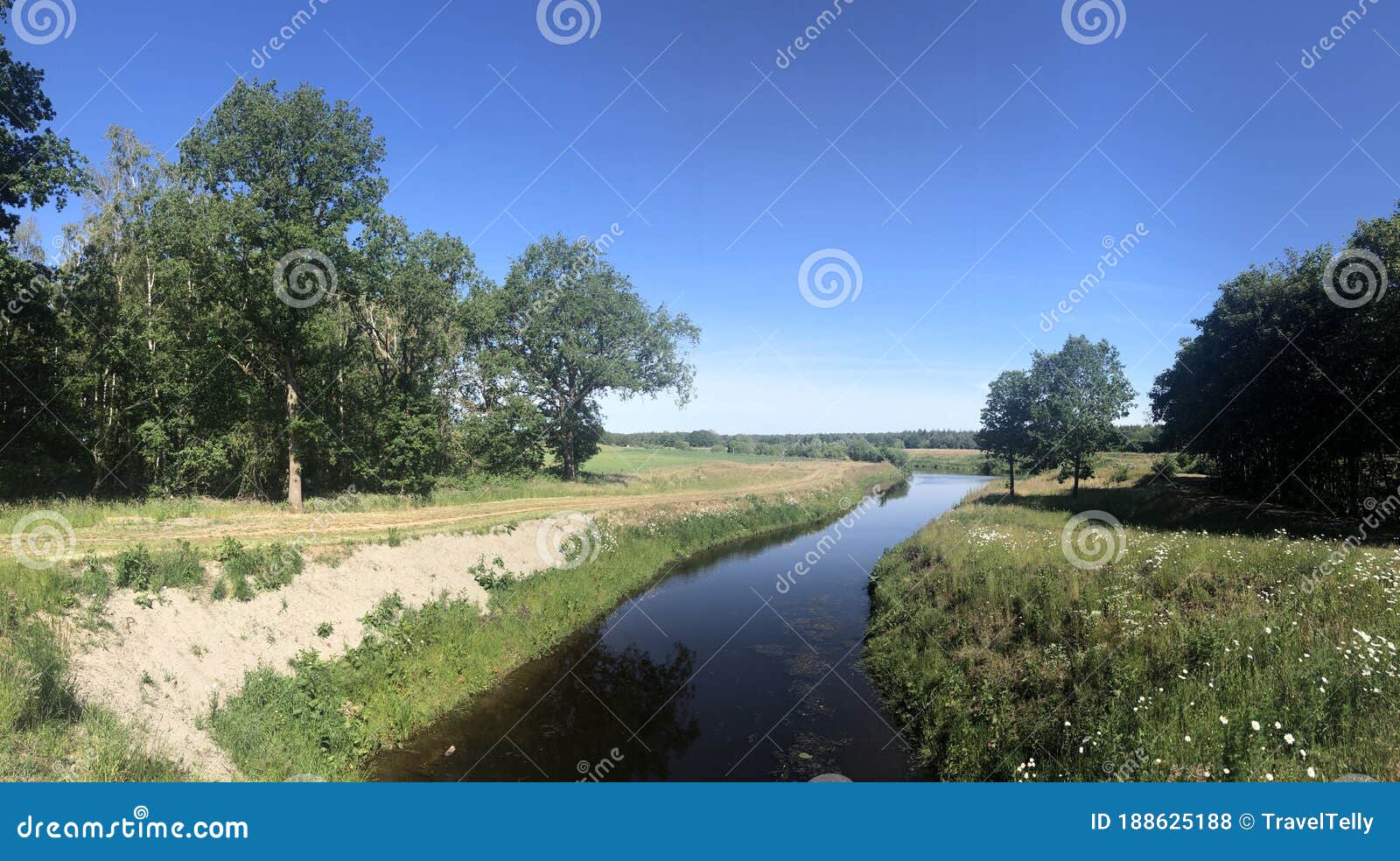 The River Vecht Around Junne Stock Photo - Image of landscape, europe ...