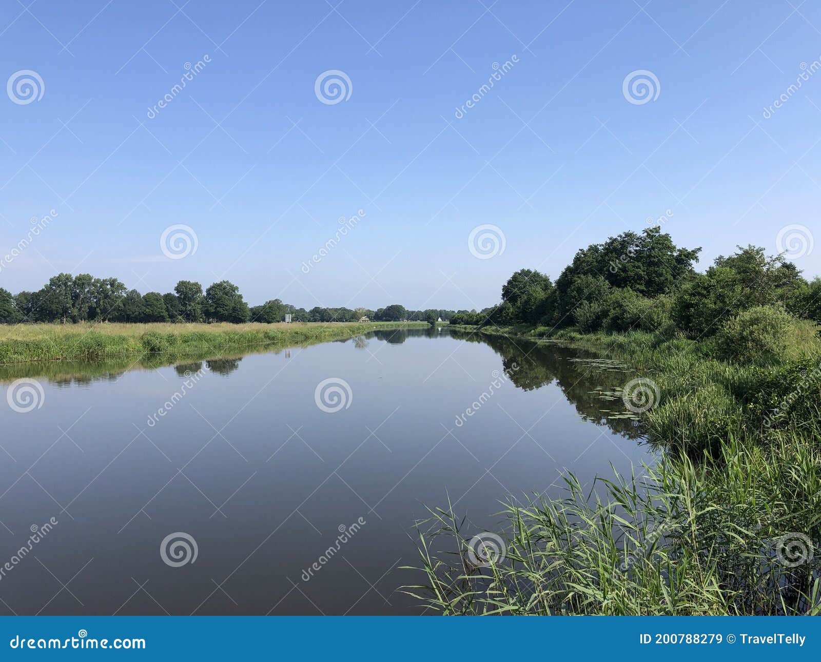 The river Vecht stock image. Image of rheeze, river - 200788279