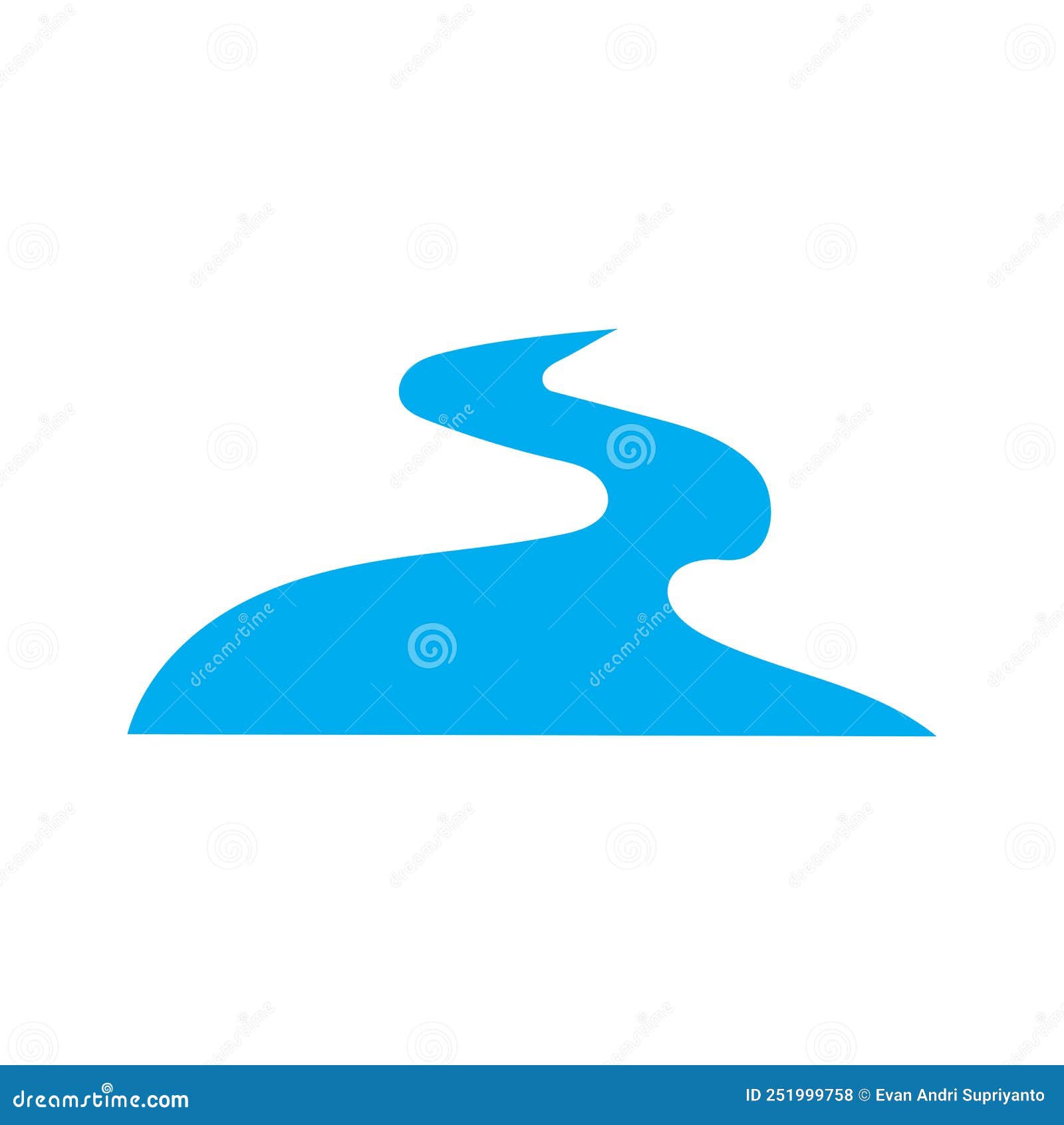 River Vector Icon Illustration Logo Design Stock Vector - Illustration ...