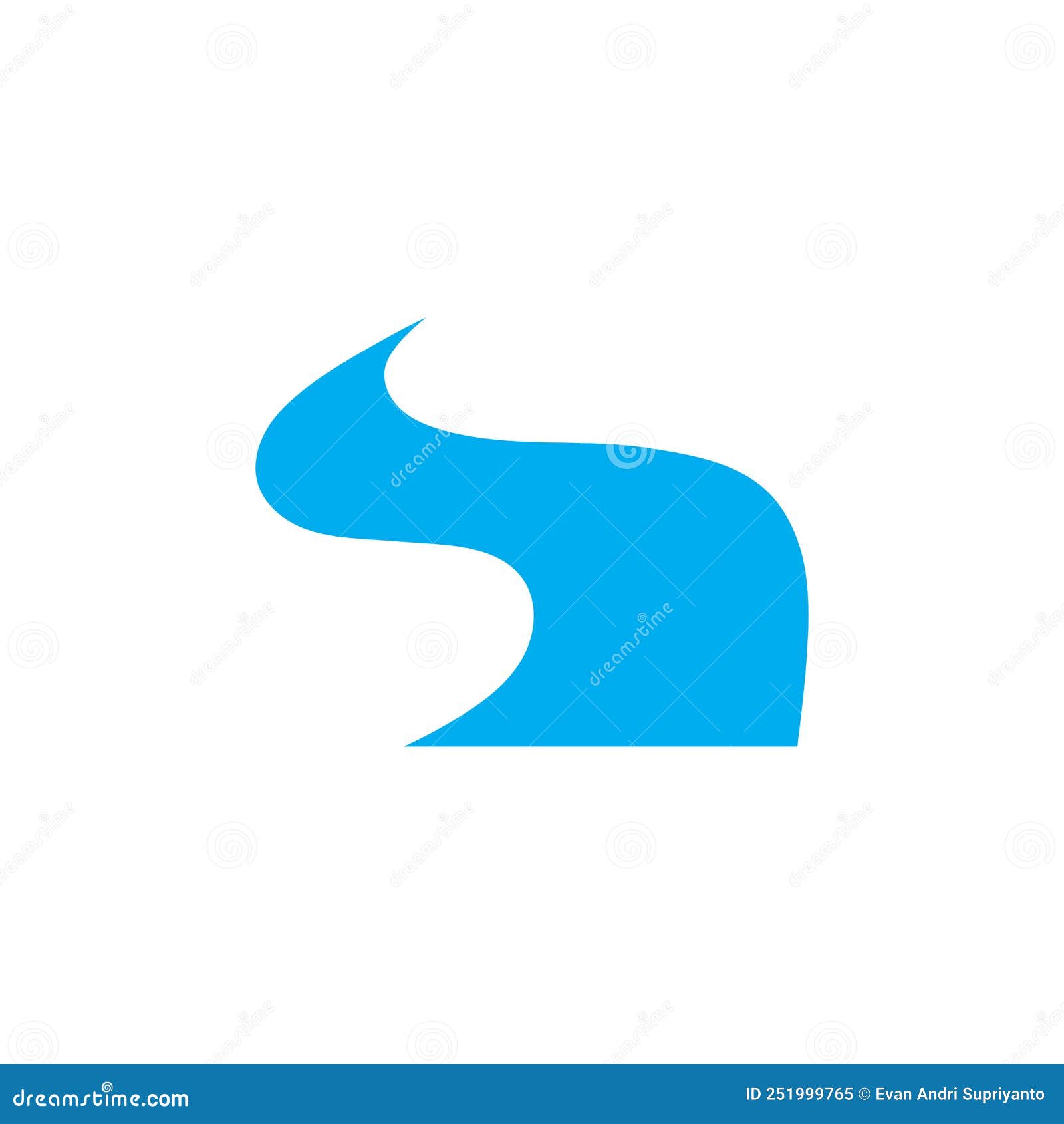 River Vector Icon Illustration Logo Design Stock Vector - Illustration ...