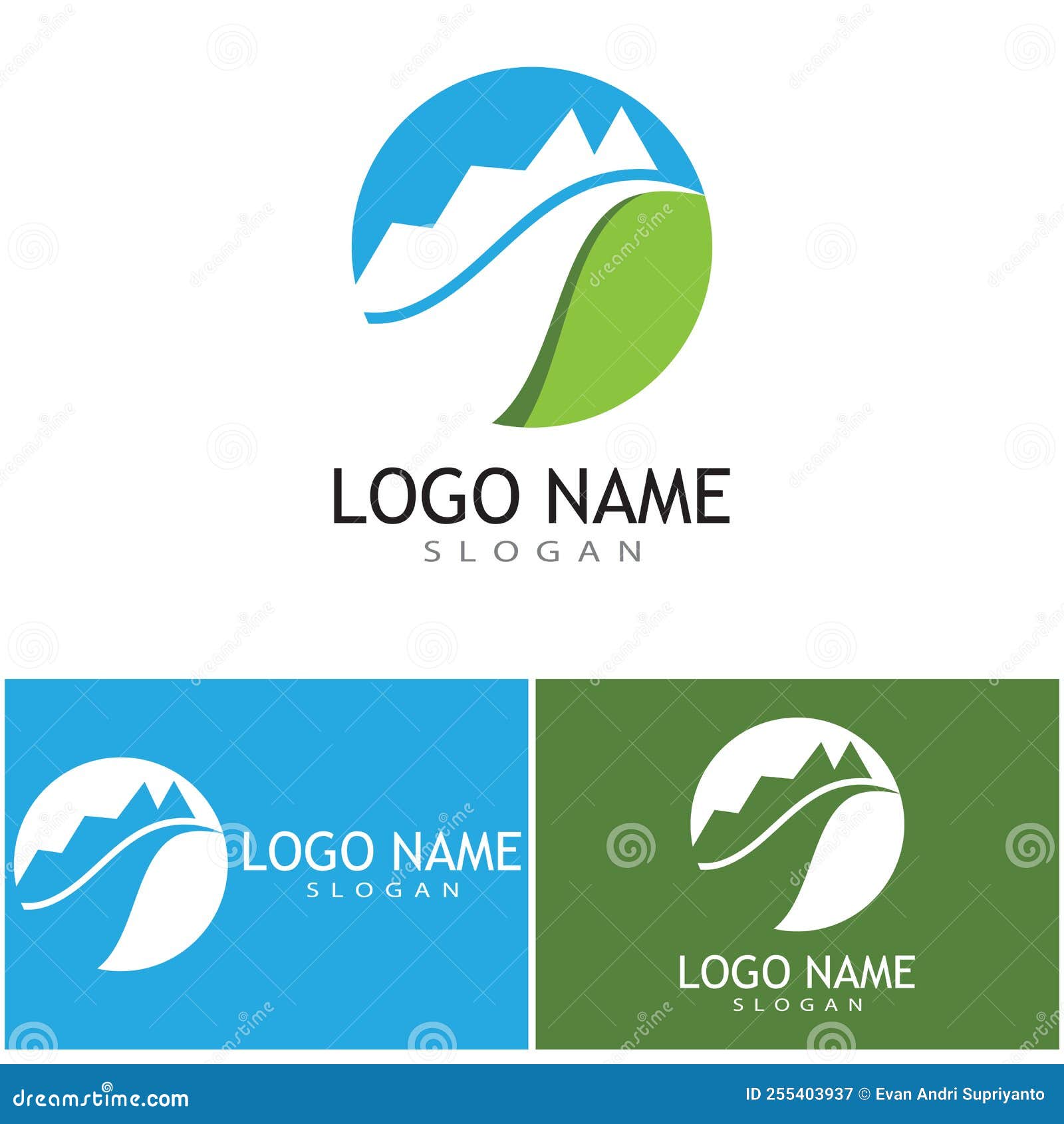 River Vector Icon Illustration Logo Design Stock Vector - Illustration ...