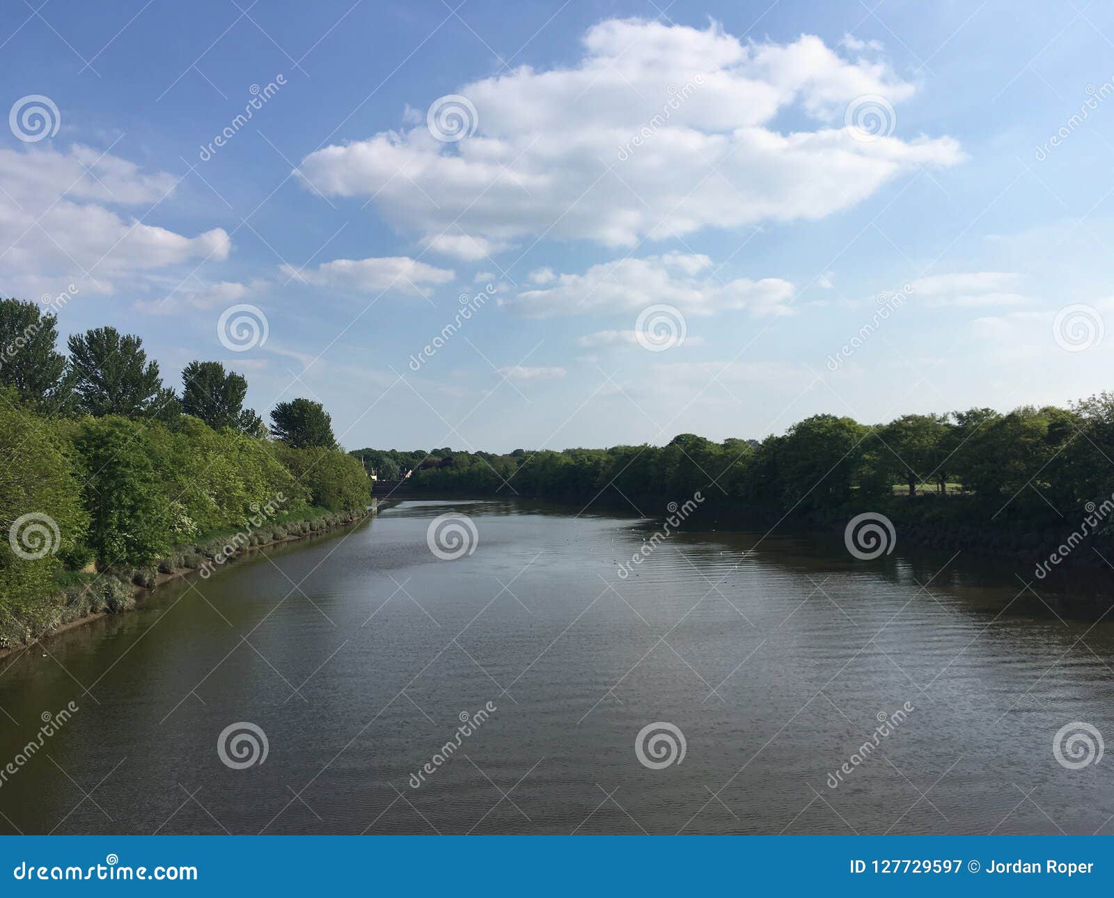 River View from Bridge stock image. Image of background - 127729597